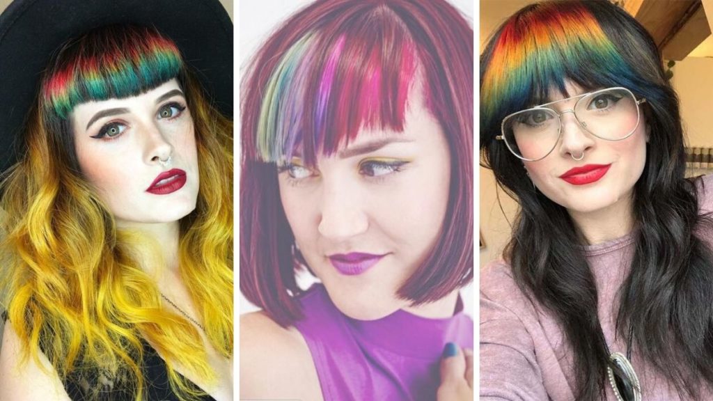 Sprawdź, jak zrobić rainbow bangs, czyli tęczową grzywkę | Blog Hairstore