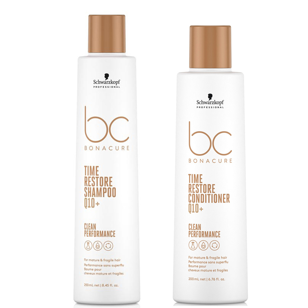 Schwarzkopf BC Time Restore, zestaw do włosów dojrzałych, szampon 250ml ...