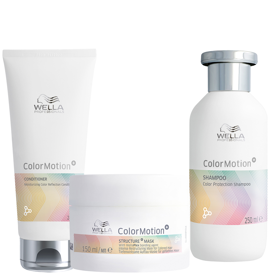 Wella Color Motion, zestaw chroniący kolor włosów farbowanych, szampon ...