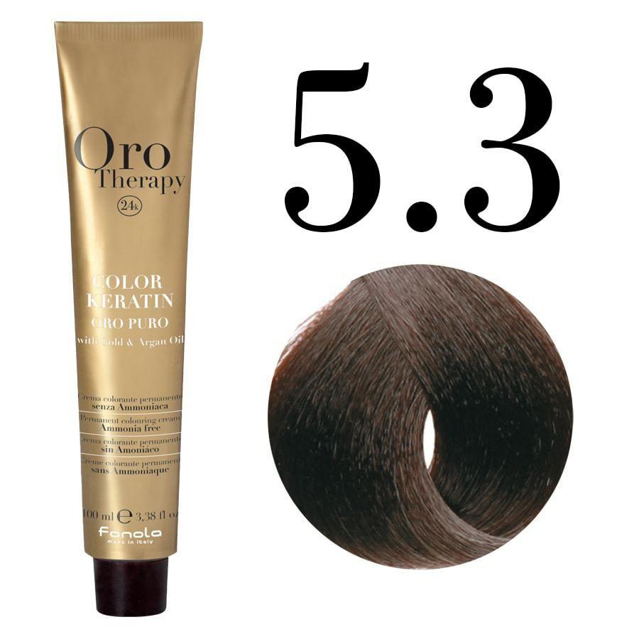 Fanola Oro Therapy Color Keratin, farba do trwałej koloryzacji bez ...