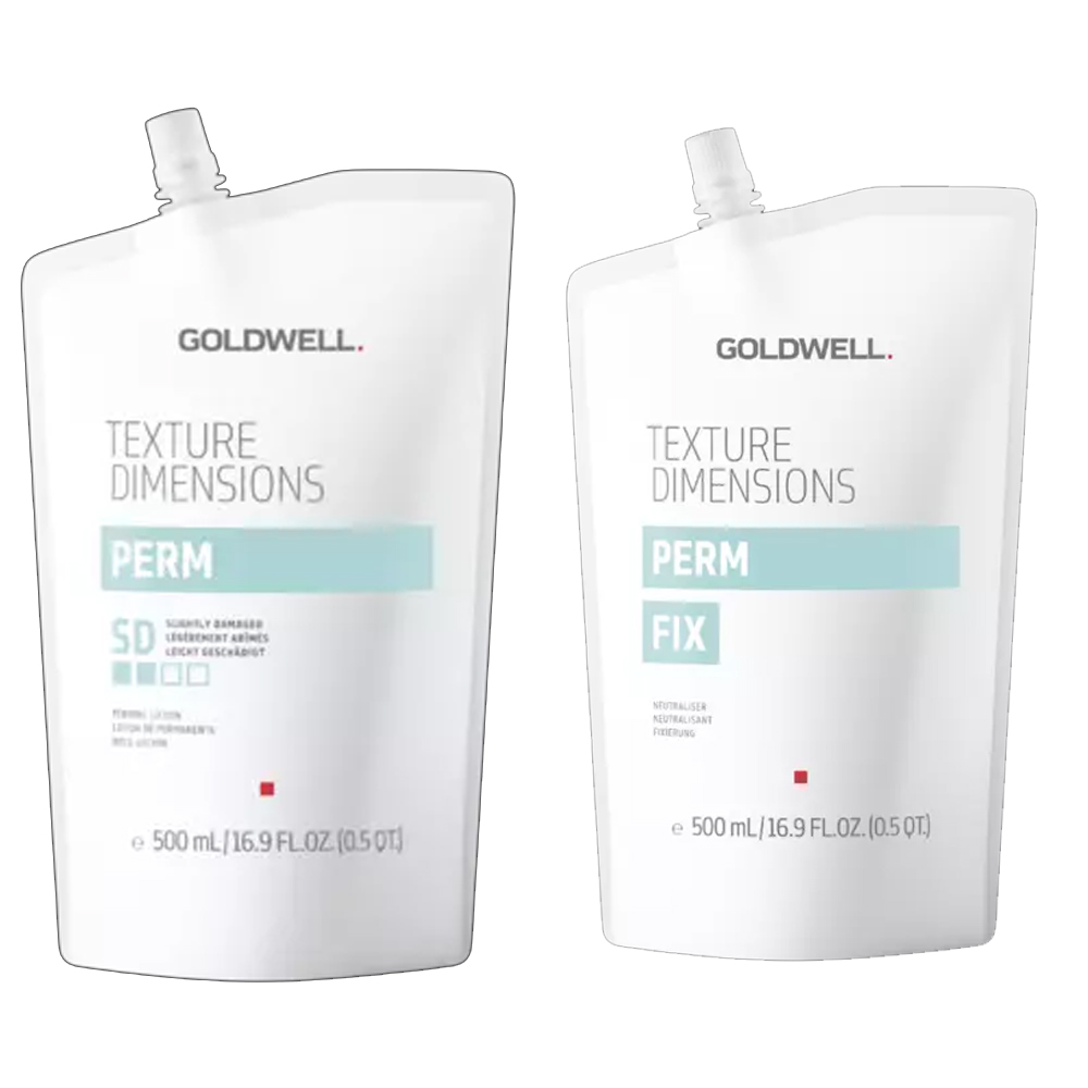 Goldwell Texture Dimensions, zestaw do trwałej ondulacji, lotion SD ...