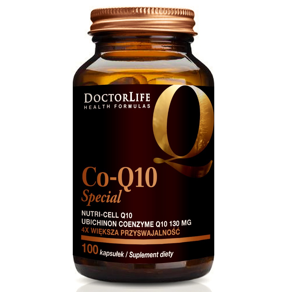 Doctor Life Co-Q10 Special koenzym Q10 130mg w organicznym oleju kokosowym suplement diety 100 ...
