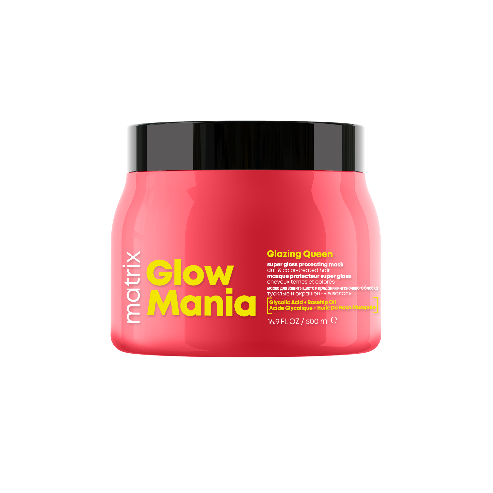 Matrix Glow Mania, maska nabłyszczająca do włosów koloryzowanych, 500ml ...