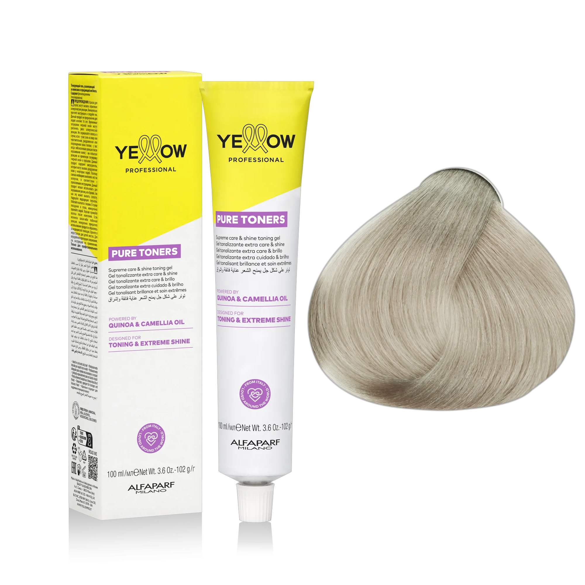 Yellow Professional Pure Toners, toner odżywczy do włosów bez amoniaku ...