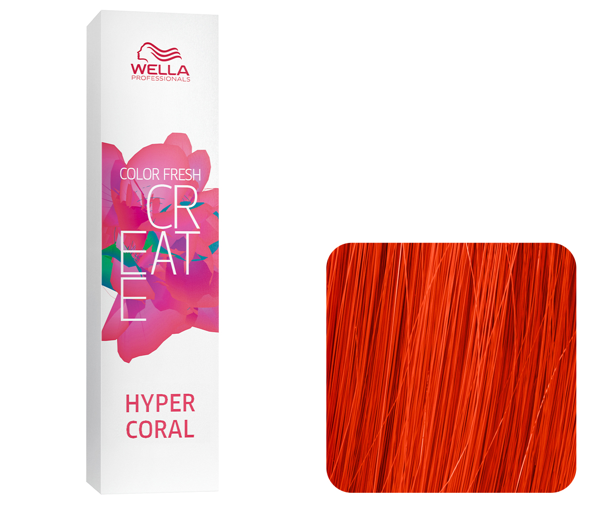 Wella CF Create, farba semi-permanentna, Hyper Coral, 60ml | oryginalne ...